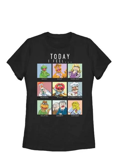 THE MUPPETS Today I Feel..." Graphic T-shirt - Black