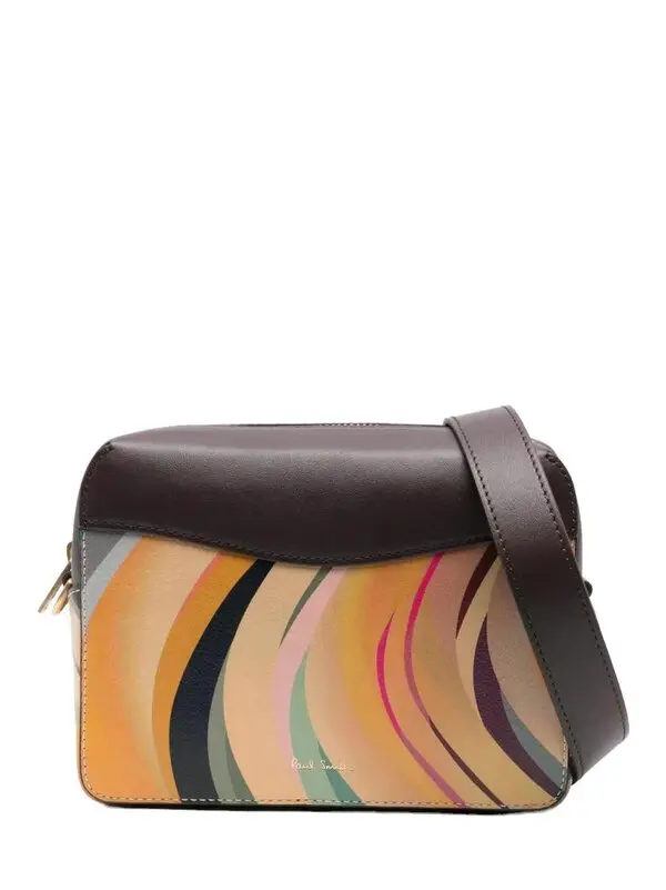 Paul Smith Swirl-pattern Leather Crossbody Bag - Neutrals
