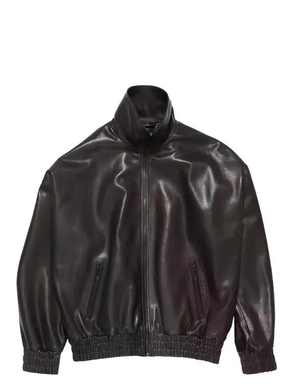 Acne Studios Leather Zip-up Jacket - Black