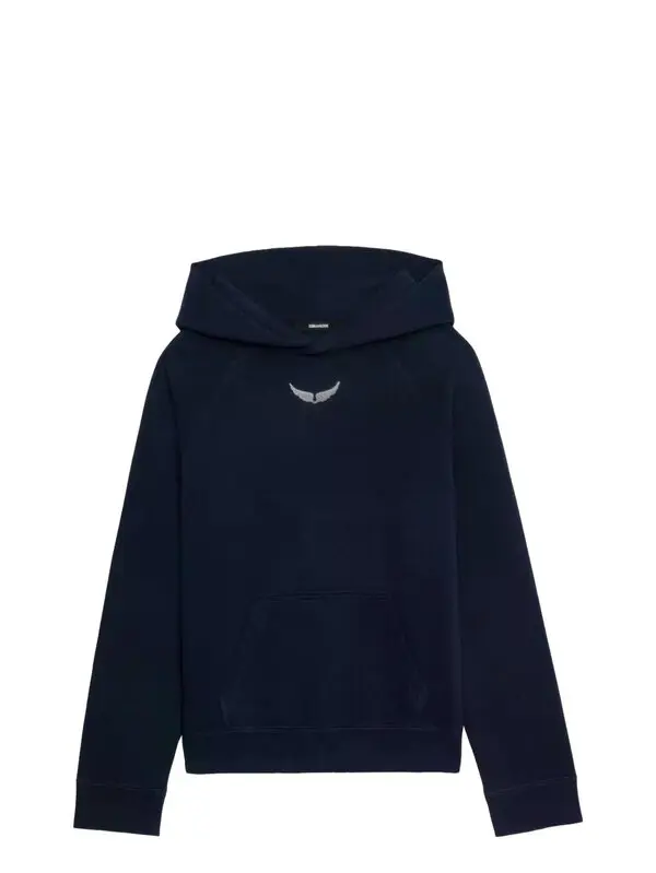 Zadig&Voltaire Rhinestone-embellished Hoodie - Blue