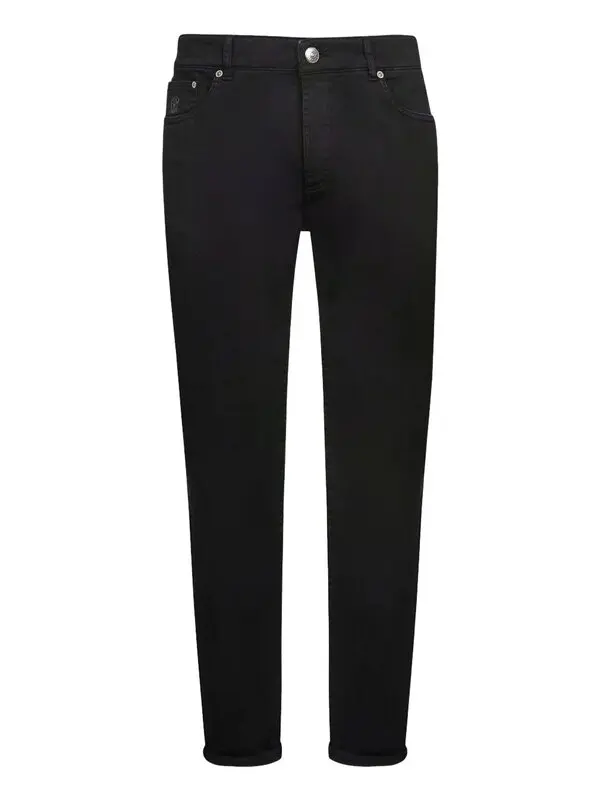 Brunello Cucinelli Embroidered Jeans - Black