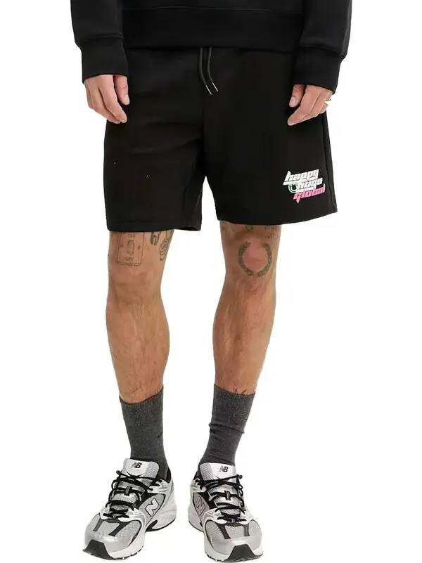 Hugo Boss Logo-print Track Shorts - Black
