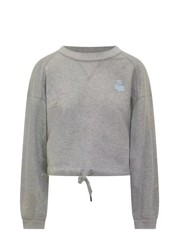 MARANT ETOILE Margot Cropped Sweatshirt - Grey