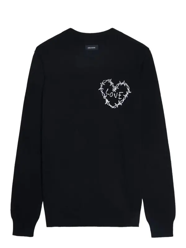 Zadig&Voltaire Heart-motif Sweater - Black