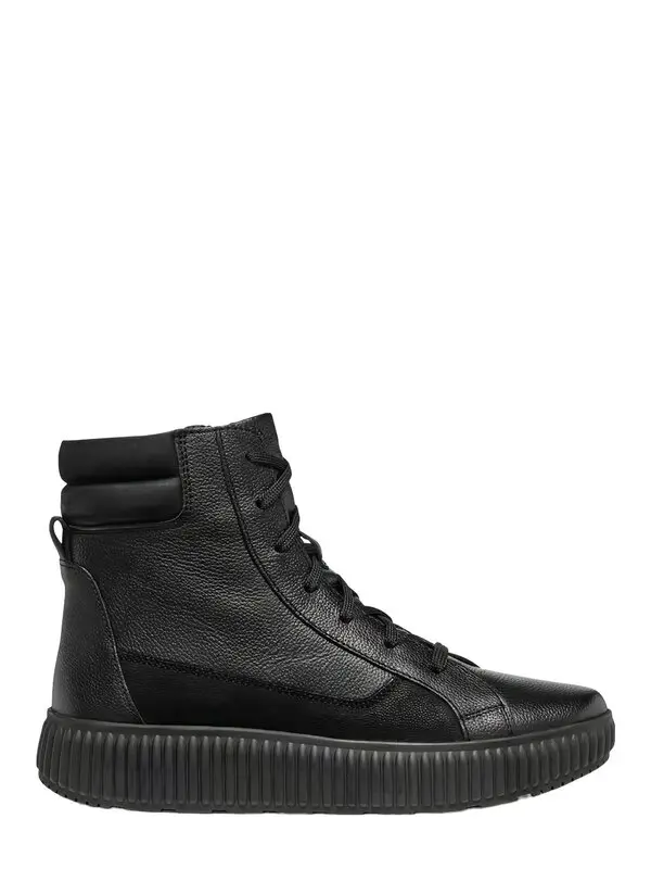 Geox Graisy Lace-up High-top Boots - Black