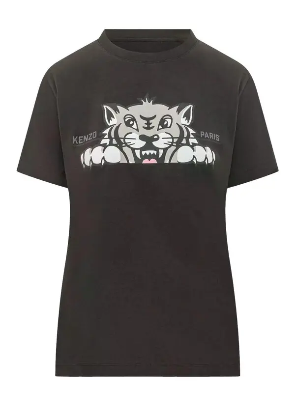 Kenzo Tiger-print T-shirt - Black
