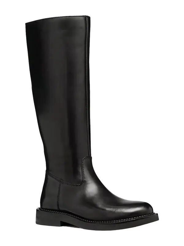 Geox Serilda Calf Leather Boots - Black