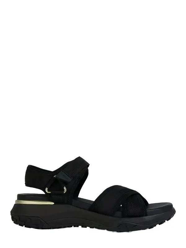 Geox Sorapis Grip Cross-strap Sandals - Black