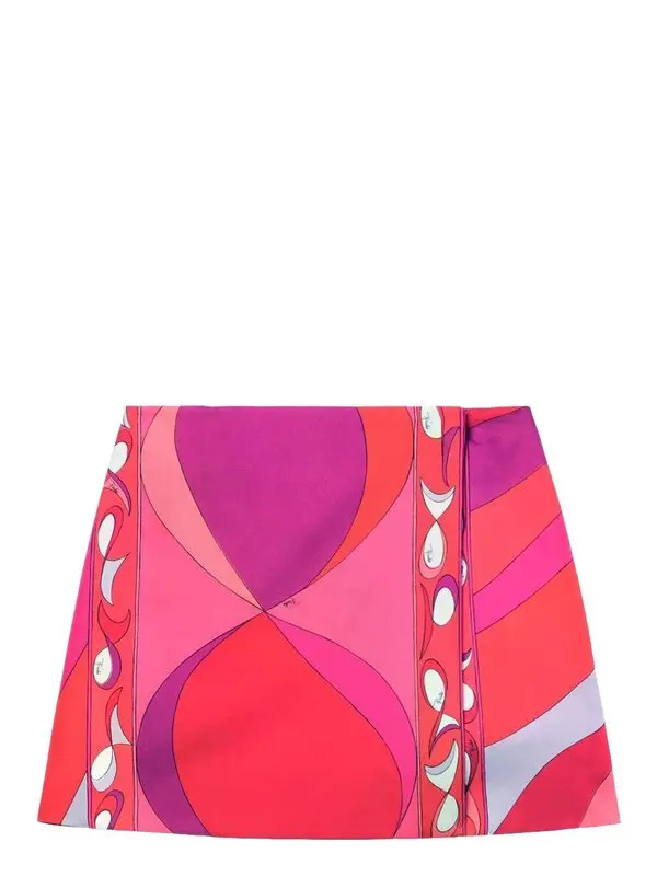 Emilio Pucci Graphic-print Mini Skirt - Red