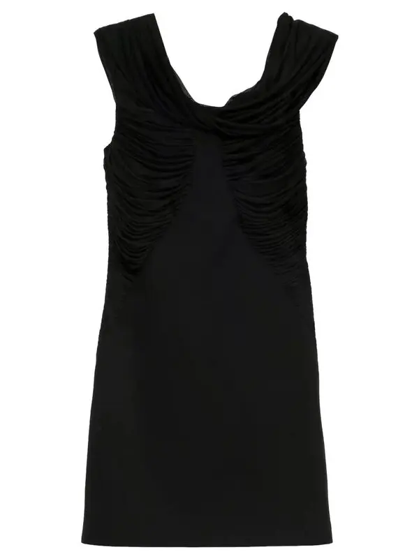 Max Mara Off-shoulder Mini Dress - Black