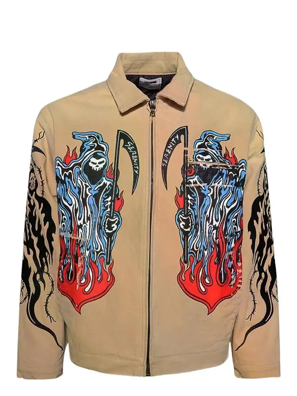 WARREN LOTAS Reaper-print Work Jacket - Neutrals