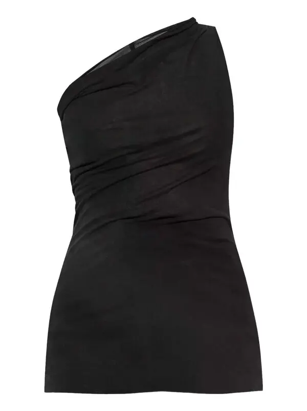 Rick Owens One-shoulder Top - Black