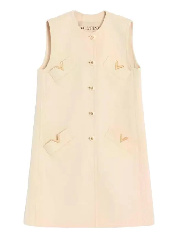 Valentino Garavani Vgold Button-up Coat - Neutrals
