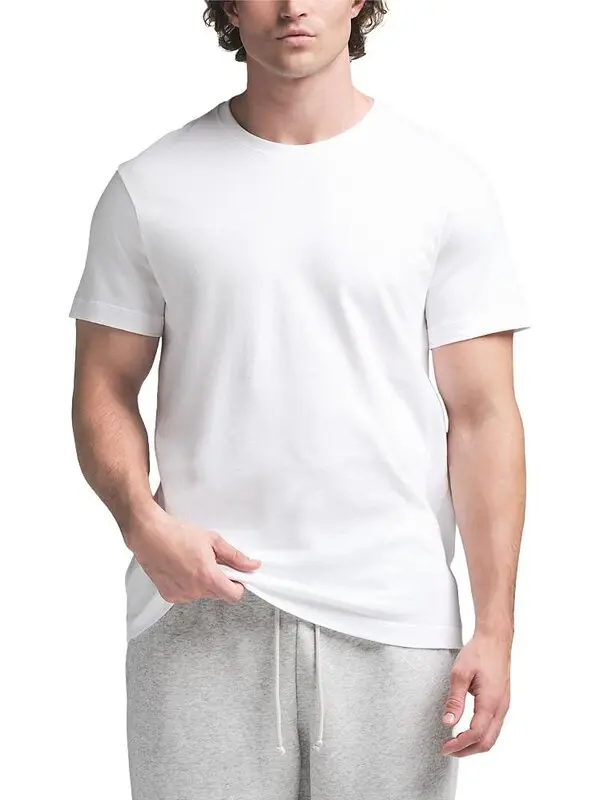 SKIMS Cotton Regular Fit Everyday Staple Tee - Chalk