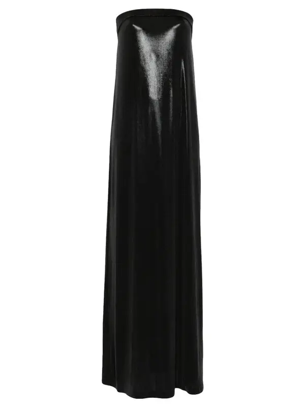 Norma Kamali Strapless Gown - Black