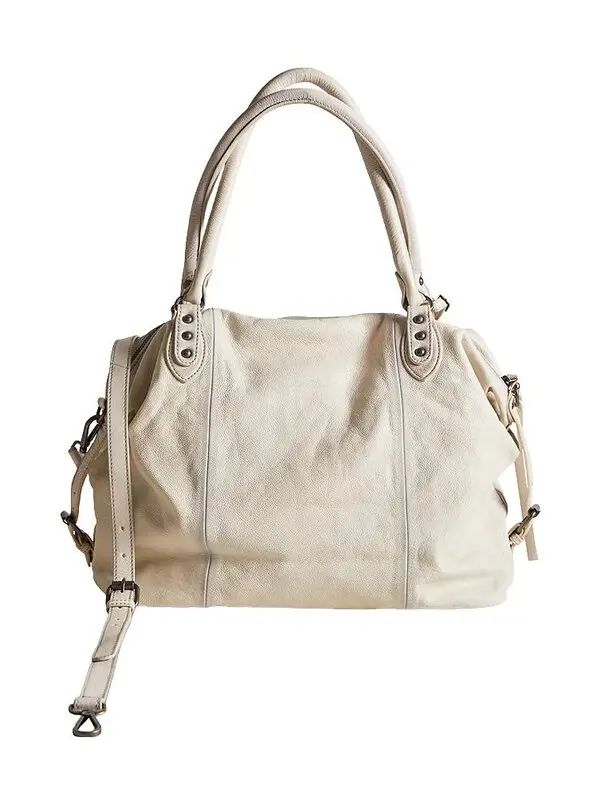 Free People We The Free Emerson Leather Tote - Salt