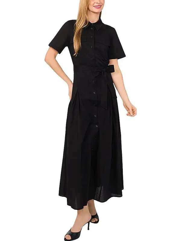 Ted Baker London Shirt Dress With Belt - Rich Black