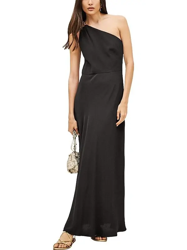 Ba&sh Finn One Shoulder Dress - Black