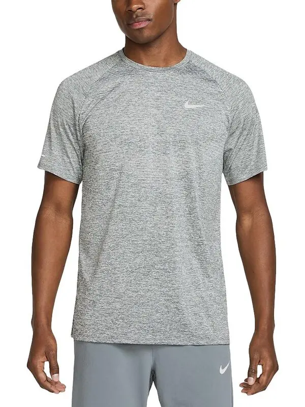 Nike Stride Reflective Running Tee - Smoke Grey/reflective Silver