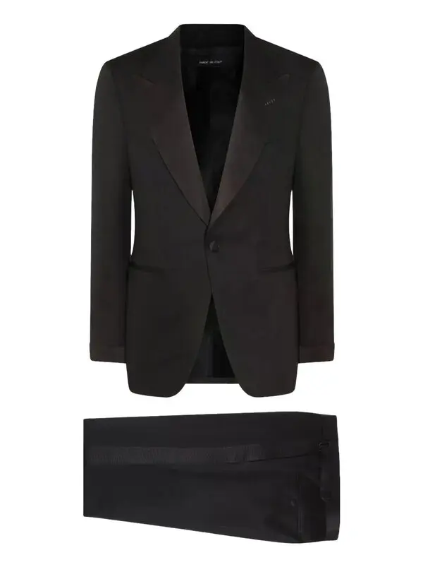 TOM FORD Satin-lapels Suit - Black