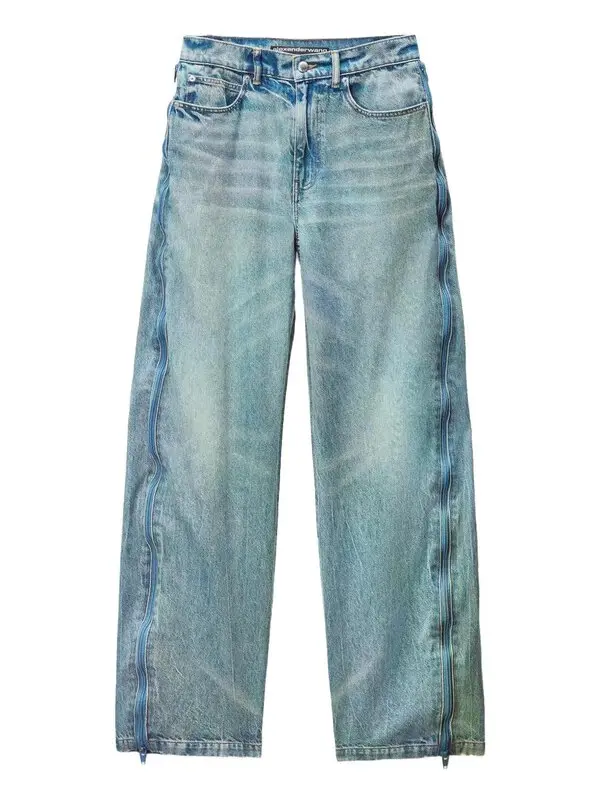 Alexander Wang Zip-detail Jeans - Blue