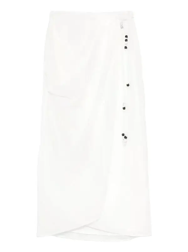 Sir The Label Azura Midi Skirt - White