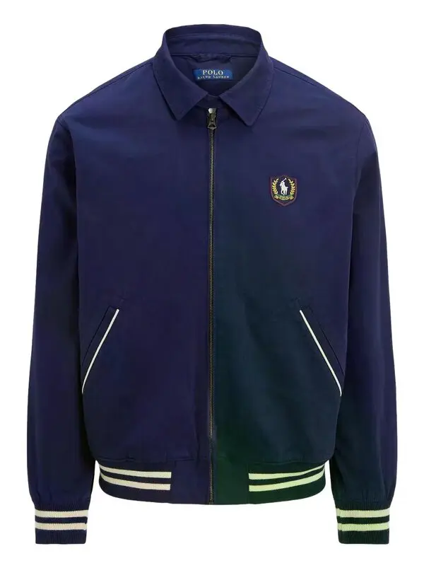 Polo Ralph Lauren Logo-embroidered Baseball Jacket - Blue
