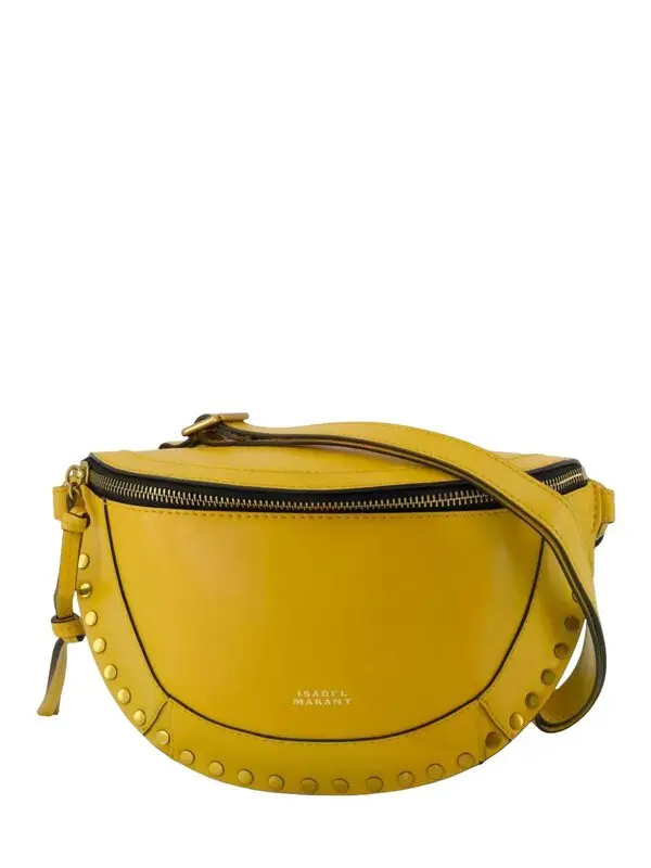 Isabel Marant Skano Studded Half-moon Bag - Yellow