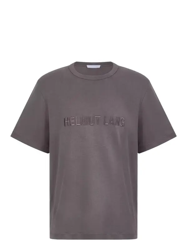 Helmut Lang Embroidered-logo T-shirt - Brown