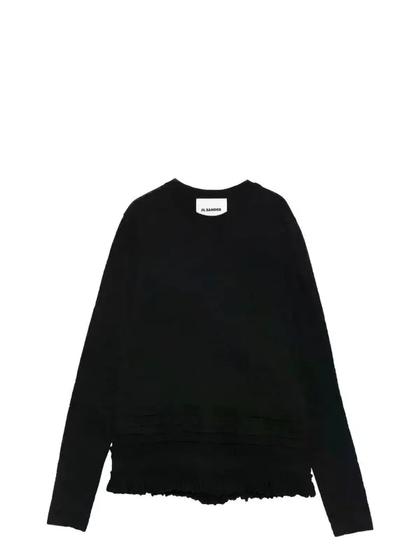 JIL SANDER Wool-blend Sweatshirt - Black