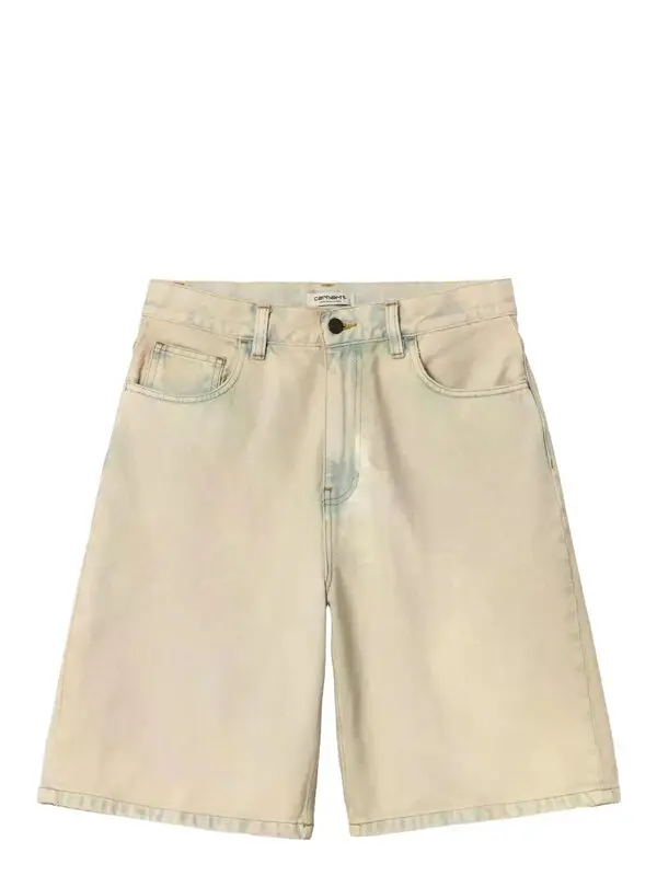 Carhartt Work In Progress Brandon Washed Denim Shorts - Yellow