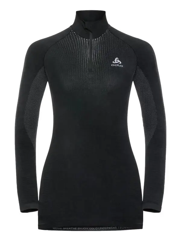 ODLO Perforated High-neck Top - Black