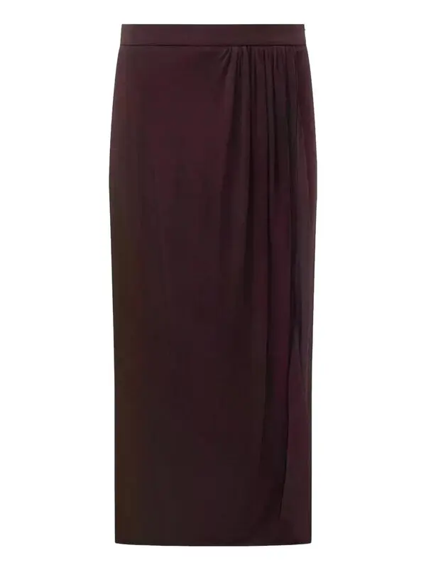 TOM FORD Wrap Pleated Maxi Skirt - Purple