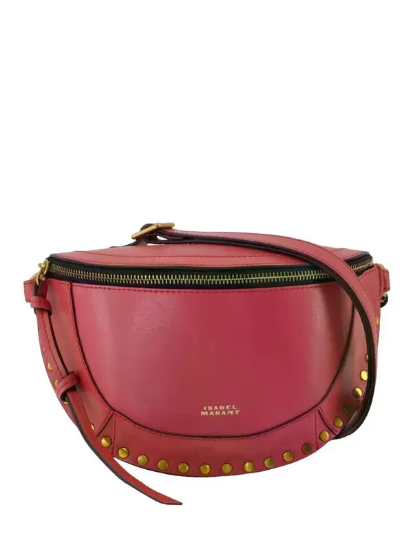 Isabel Marant Skano Stud-embellished Crossbody Bag - Pink