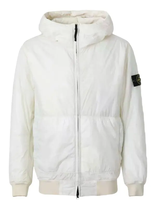 Stone Island Hooded Padded Jacket - White