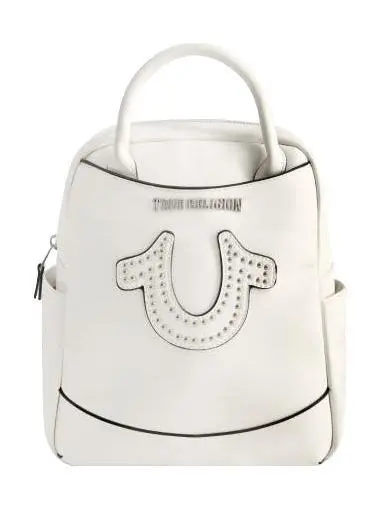 True Religion Studded Horseshoe Mini Backpack - White