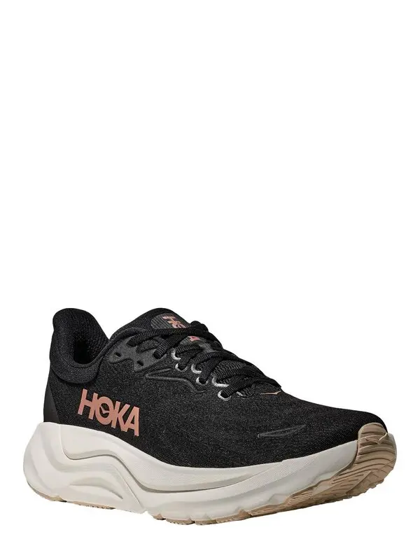 HOKA® Arahi Stability Running Shoe - Black/rose Gold