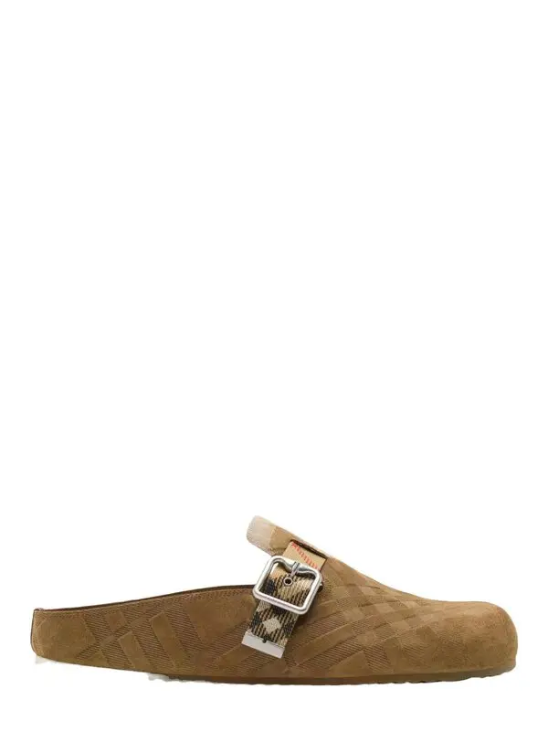 Burberry Urchin Slides - Brown