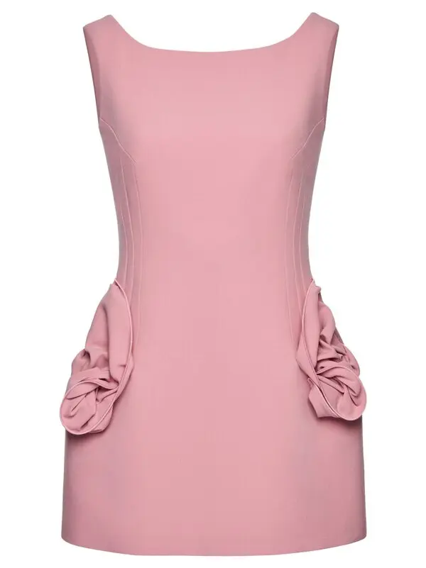 Magda Butrym Floral-appliquéd Mini Dress - Pink