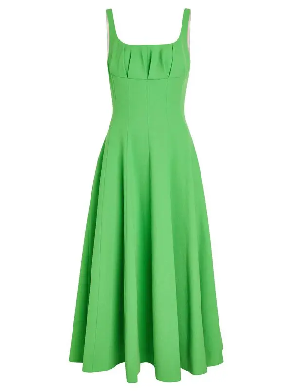 EMILIA WICKSTEAD Collins Woven Midi Dress - Green
