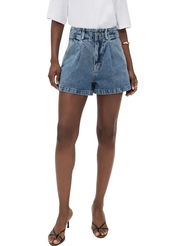 APIECE APART Bari Denim Jean Shorts - Austin Wash
