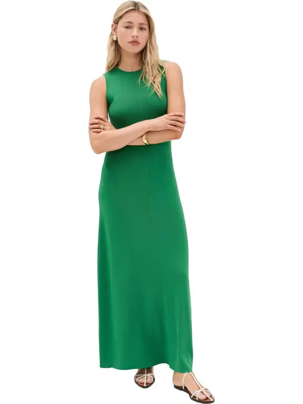 Solid & Striped The Lucerne Maxi Dress - Tennis Green
