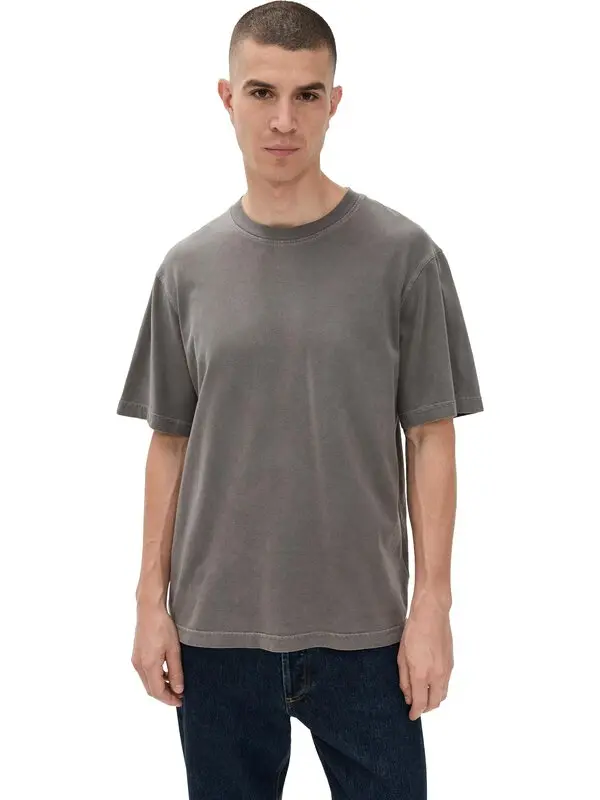 AGOLDE Asha Mock Neck Tee - Flint
