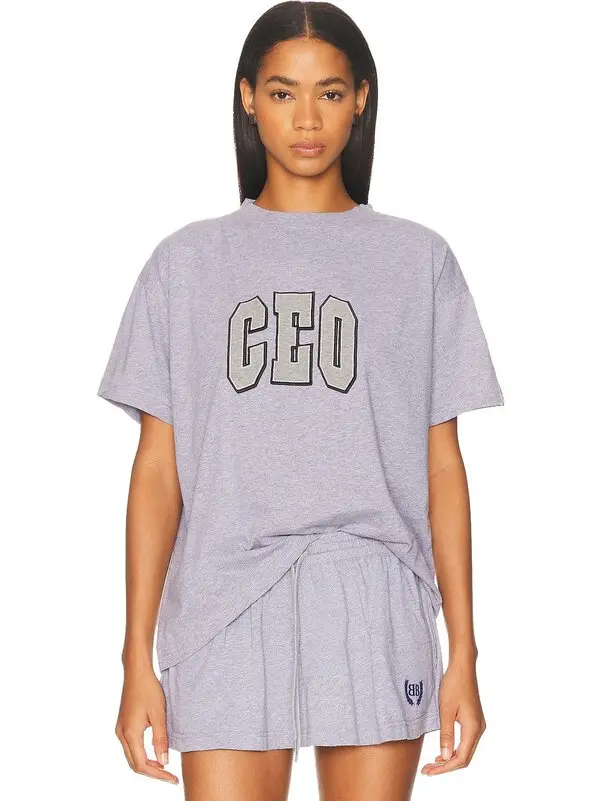 Balenciaga Boxy T-shirt - Heather Grey