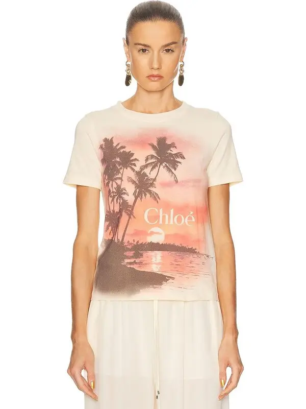 Chloé Sunset Cotton Tee - Blondie Yellow