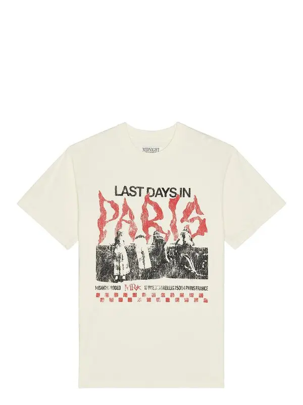 MIDNIGHT RODEO Last Days In Paris T-shirt - Cream