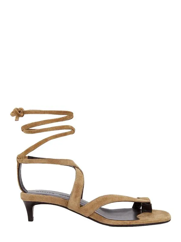 Khaite Aimee Strappy Sandal - Taupe