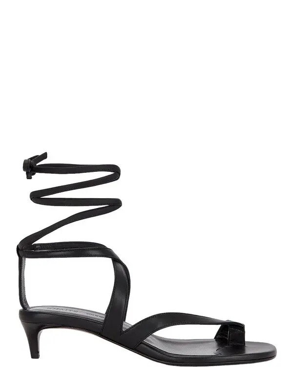 Khaite Aimee Strappy Sandal - Black