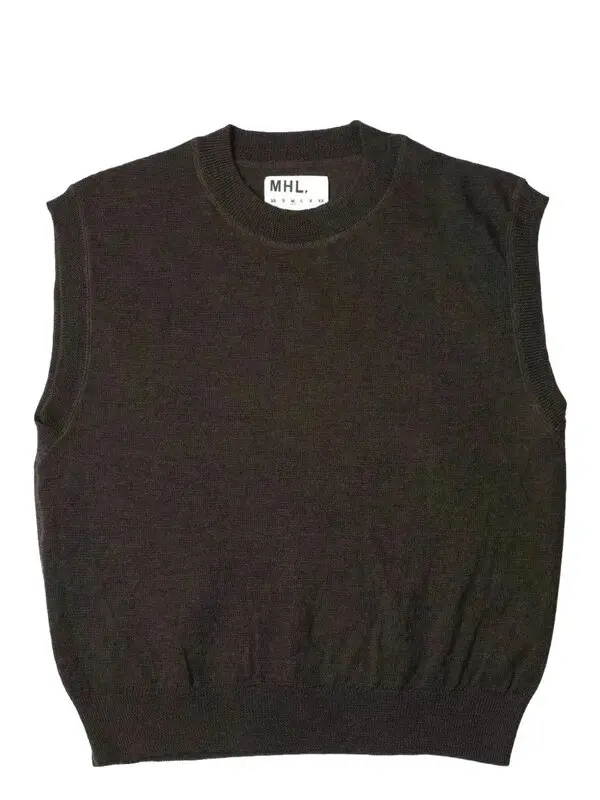 MARGARET HOWELL Sleeveless Sweater - Brown