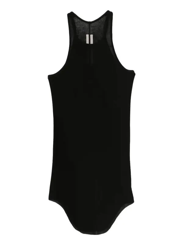Rick Owens Ribbed Racerback Top - Black